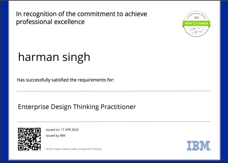 Harman Deep Singh on LinkedIn: #ibm Harman Deep Singh on LinkedIn: #ibm