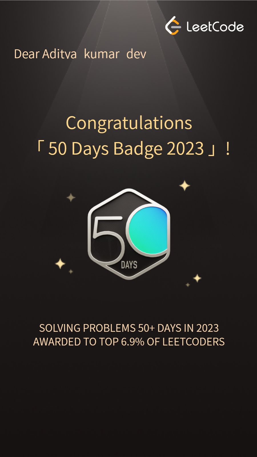 Aditya Kumar on LinkedIn: #leetcode #dsa #problemsolving #50daysbadge Aditya Kumar on LinkedIn: #leetcode #dsa #problemsolving #50daysbadge