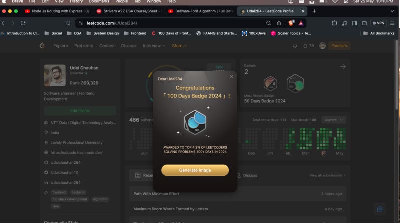 Udai Chauhan on LinkedIn: #a2zdsa #dsa #leetcode #100daysofcode Udai Chauhan on LinkedIn: #a2zdsa #dsa #leetcode #100daysofcode