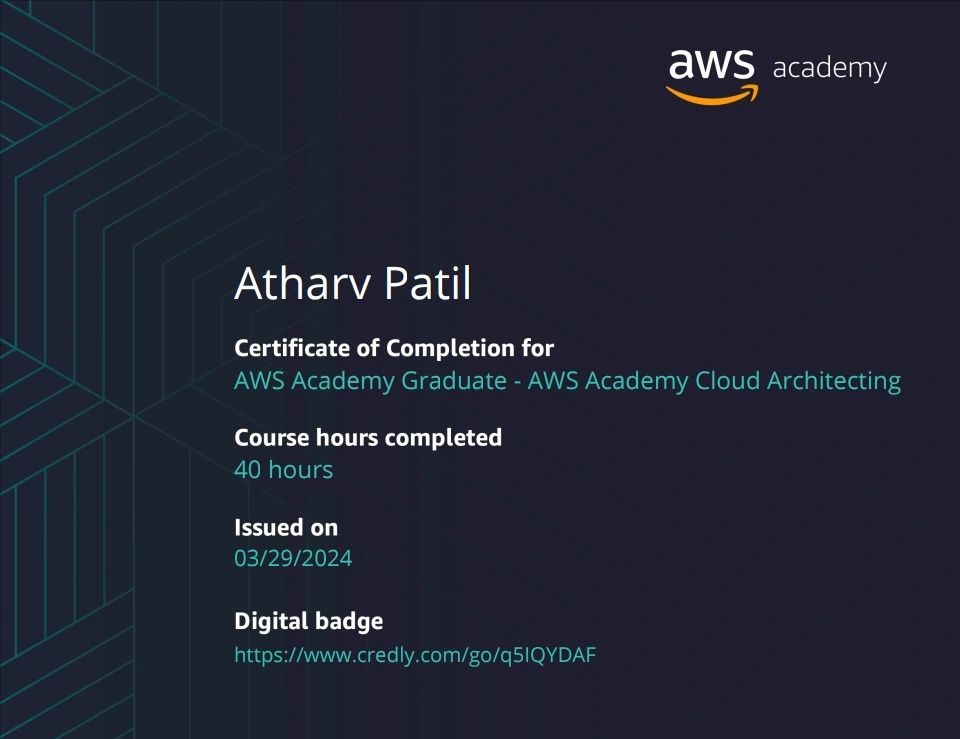 Atharv Patil on LinkedIn: #aws #cloudarchitecting #cloudcomputing # ... Atharv Patil on LinkedIn: #aws #cloudarchitecting #cloudcomputing # ...