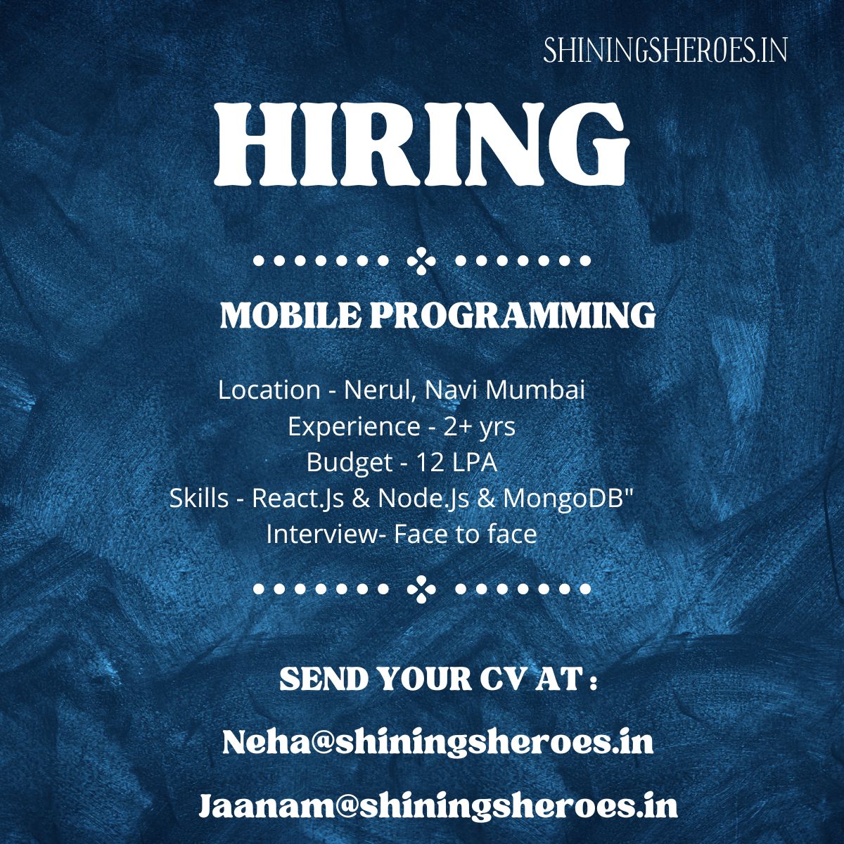 Neha Sandurea on LinkedIn: #reactjs #mongodb #nodejs Neha Sandurea on LinkedIn: #reactjs #mongodb #nodejs