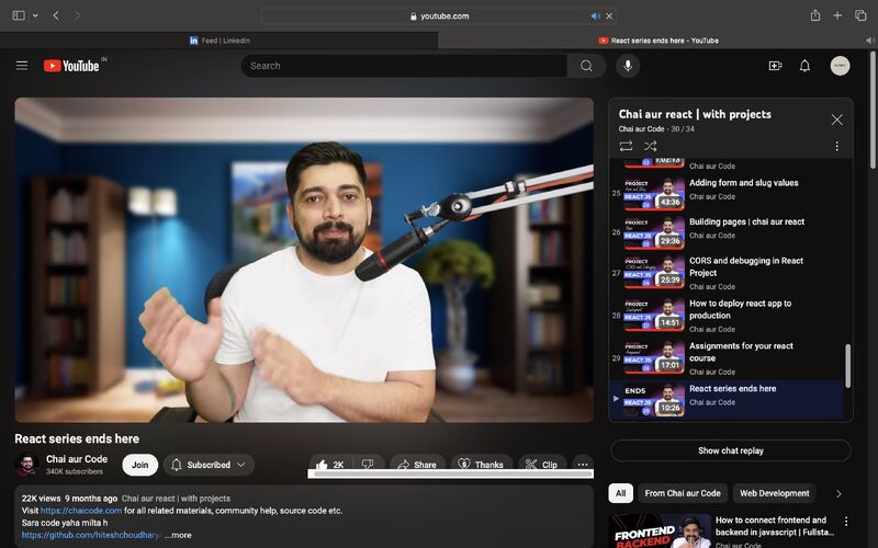 Raj Pratap on LinkedIn: #react #chaiaurcode Raj Pratap on LinkedIn: #react #chaiaurcode