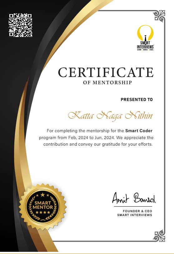 Naga Nithin Katta on LinkedIn: #mentorship #skillsdevelopment # ... Naga Nithin Katta on LinkedIn: #mentorship #skillsdevelopment # ...