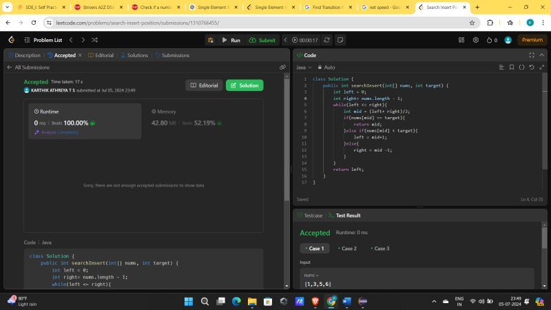 KARTHIK ATHREYA T S on LinkedIn: #leetcode #dsa #java #problemsolving # ... KARTHIK ATHREYA T S on LinkedIn: #leetcode #dsa #java #problemsolving # ...