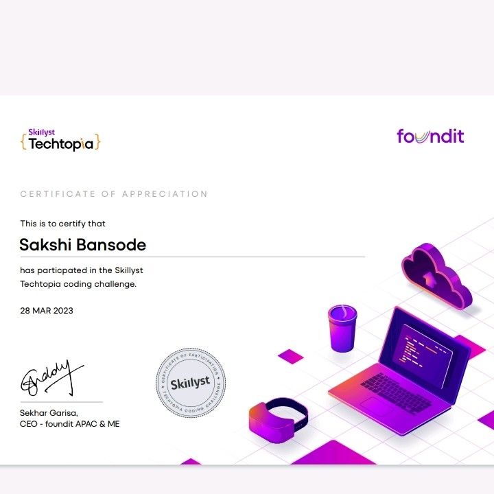 Sakshi Bansode on LinkedIn: #coding #share Sakshi Bansode on LinkedIn: #coding #share