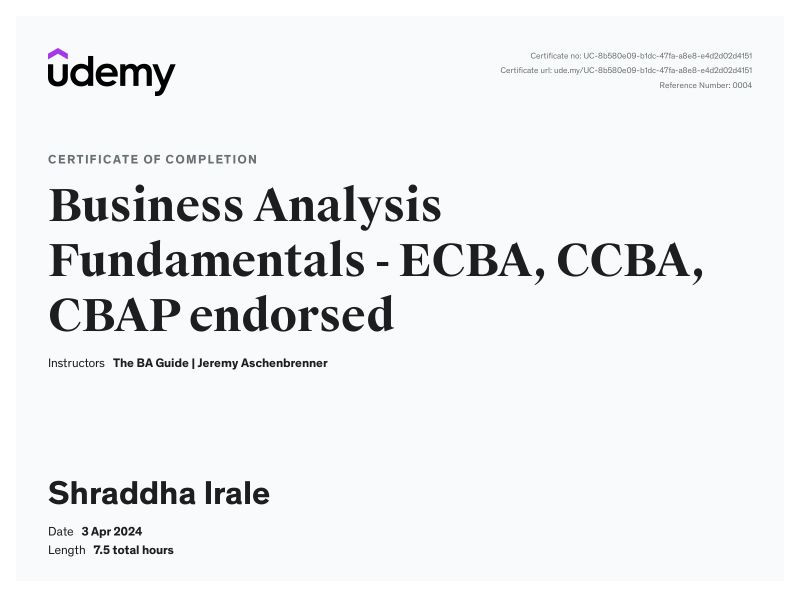 Shraddha Irale on LinkedIn: I’m happy to share that I’ve obtained a new ... Shraddha Irale on LinkedIn: I’m happy to share that I’ve obtained a new ...