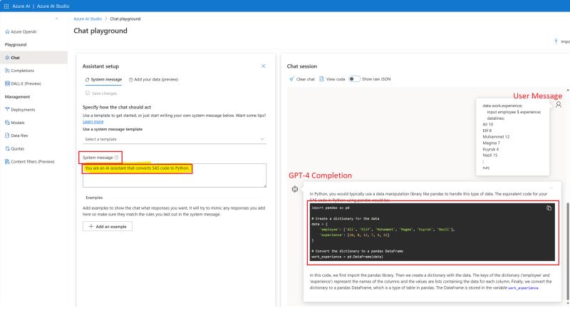 Sergio Zenatti Filho on LinkedIn: #sas #python #azureopenai #gpt4 # ... Sergio Zenatti Filho on LinkedIn: #sas #python #azureopenai #gpt4 # ...