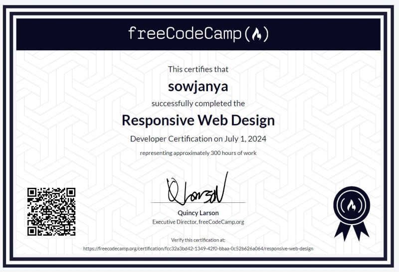 Sowjanya Nuthanaganti on LinkedIn: #webdevelopment #freecodecamp Sowjanya Nuthanaganti on LinkedIn: #webdevelopment #freecodecamp