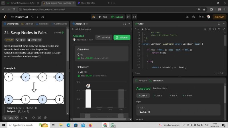 Abhay Dwivedi on LinkedIn: #100days #leetcode #day1 #coding #psit #algoclub Abhay Dwivedi on LinkedIn: #100days #leetcode #day1 #coding #psit #algoclub