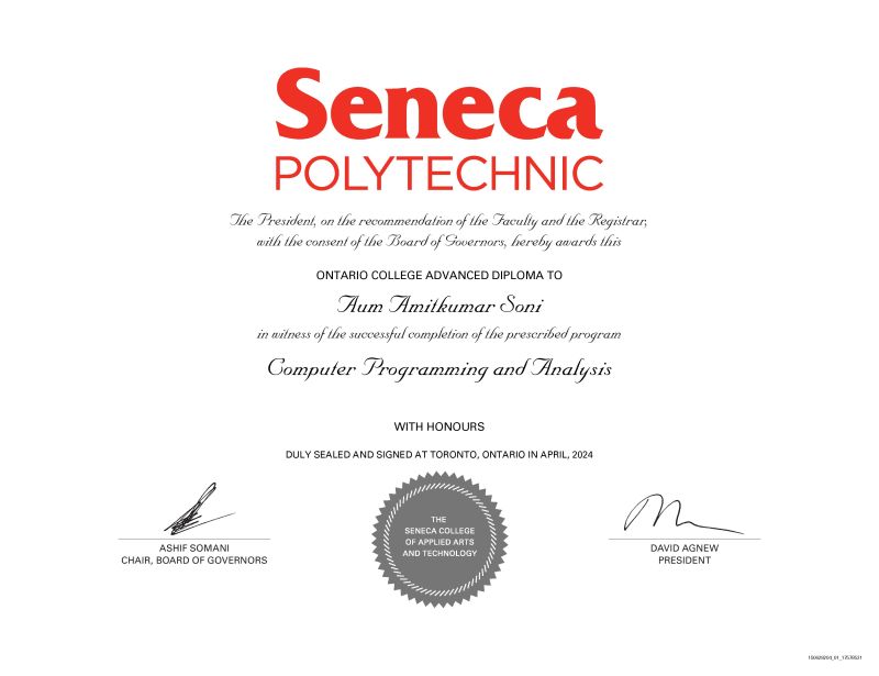 Aum Soni on LinkedIn: I am happy to announce that this April 2024, I ... Aum Soni on LinkedIn: I am happy to announce that this April 2024, I ...