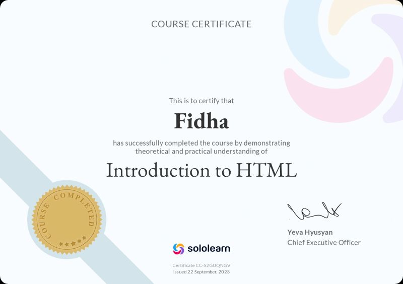 Fidha N.P on LinkedIn: I have completed the Fidha N.P on LinkedIn: I have completed the