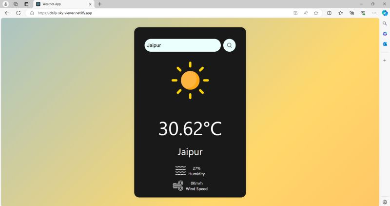 CHETAN KUMAR VERMA on LinkedIn: #dailyskyviewer #reactjs #weatherapp CHETAN KUMAR VERMA on LinkedIn: #dailyskyviewer #reactjs #weatherapp