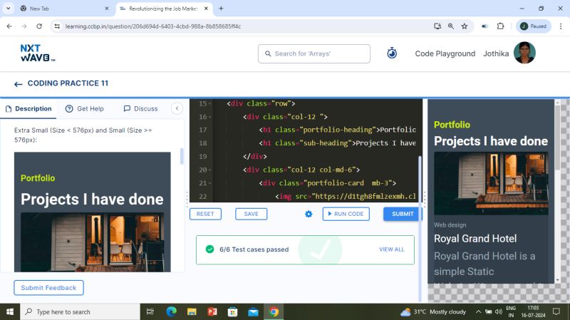 Jothika B on LinkedIn: #day16 #30daysofcode #nxtwave #rwd #ccbp #html # ... Jothika B on LinkedIn: #day16 #30daysofcode #nxtwave #rwd #ccbp #html # ...