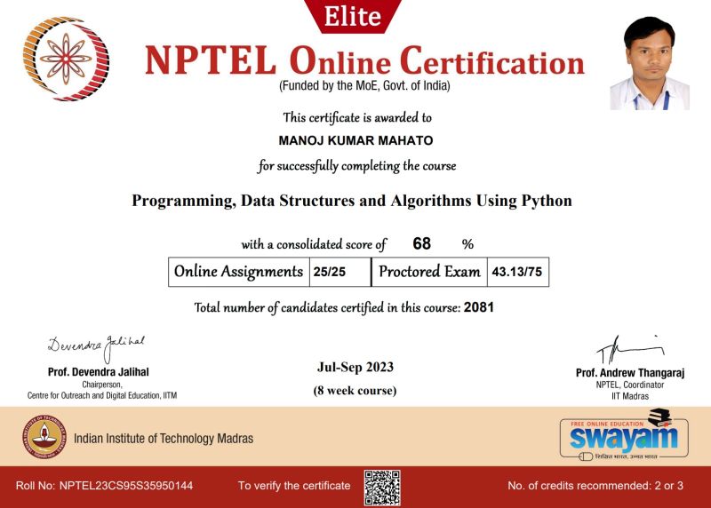 MANOJ KUMAR on LinkedIn: #profmadhavanmukund #nptel #programming # ... MANOJ KUMAR on LinkedIn: #profmadhavanmukund #nptel #programming # ...