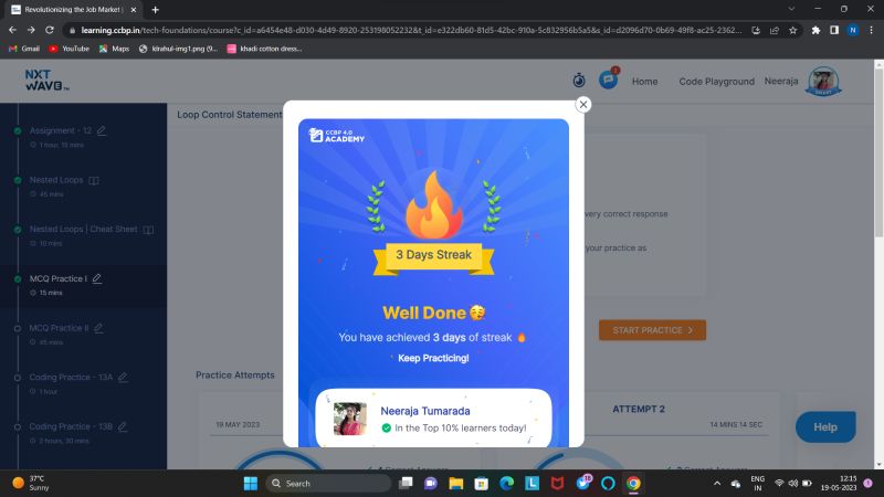 Neeraja Tumarada on LinkedIn: #3daysstreak #ccbp #pythonprogramming # ... Neeraja Tumarada on LinkedIn: #3daysstreak #ccbp #pythonprogramming # ...