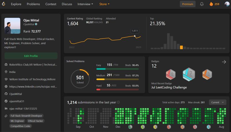 Ojas Mittal on LinkedIn: #leetcode #codingjourney #consistency ... Ojas Mittal on LinkedIn: #leetcode #codingjourney #consistency ...