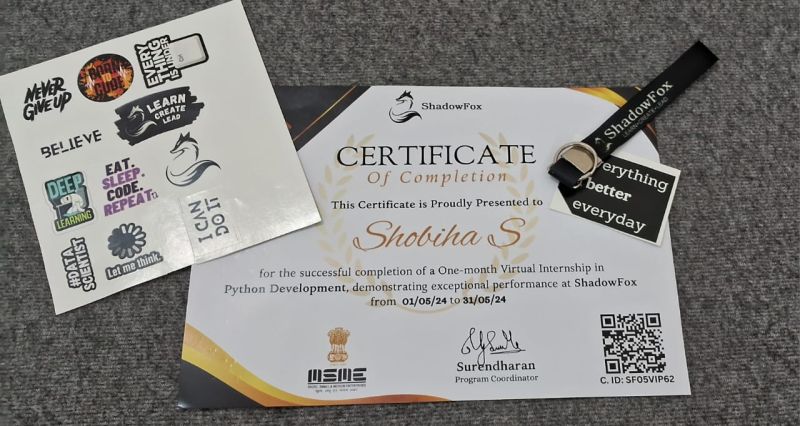 Shobiha Satheesh Kumar on LinkedIn: Wrapped Up My Python Development ... Shobiha Satheesh Kumar on LinkedIn: Wrapped Up My Python Development ...