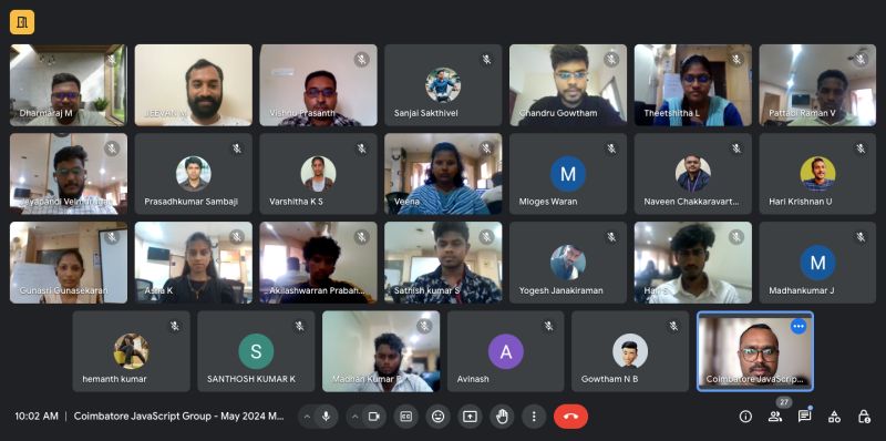 Coimbatore JavaScript Group on LinkedIn: Great sessions by Vishnu ... Coimbatore JavaScript Group on LinkedIn: Great sessions by Vishnu ...