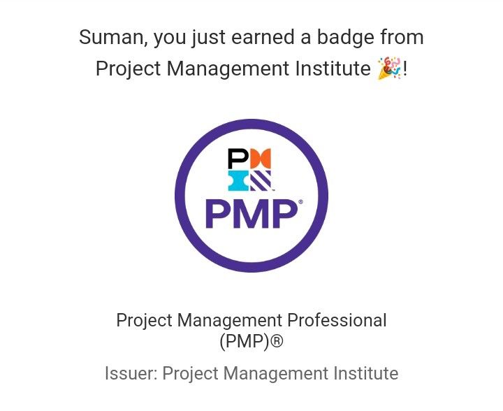 Sumaann Tumula on LinkedIn: Received PMP badge. Sumaann Tumula on LinkedIn: Received PMP badge.