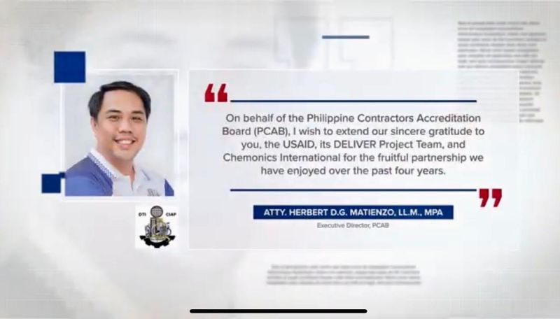 Herbert Matienzo on LinkedIn: #usaid #deliverproject #pcab Herbert Matienzo on LinkedIn: #usaid #deliverproject #pcab