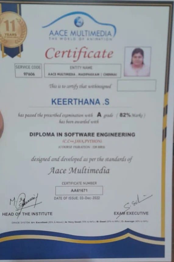 S. Keerthana posted on LinkedIn S. Keerthana posted on LinkedIn