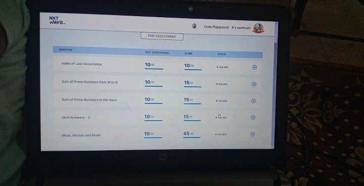 Santhosh R.V on LinkedIn: NxtWave Rahul Attuluri Python Coding Santhosh R.V on LinkedIn: NxtWave Rahul Attuluri Python Coding