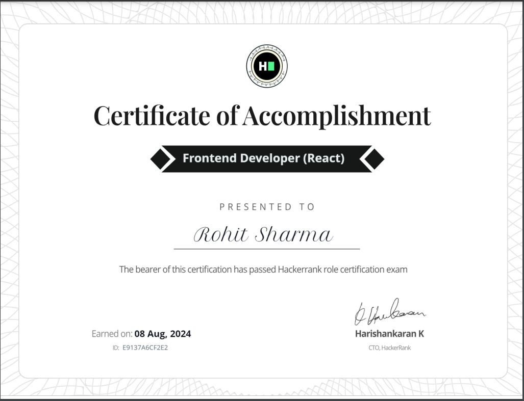 Rohit Sharma on LinkedIn: #reactjs #frontenddevelopment #webdevelopment ... Rohit Sharma on LinkedIn: #reactjs #frontenddevelopment #webdevelopment ...