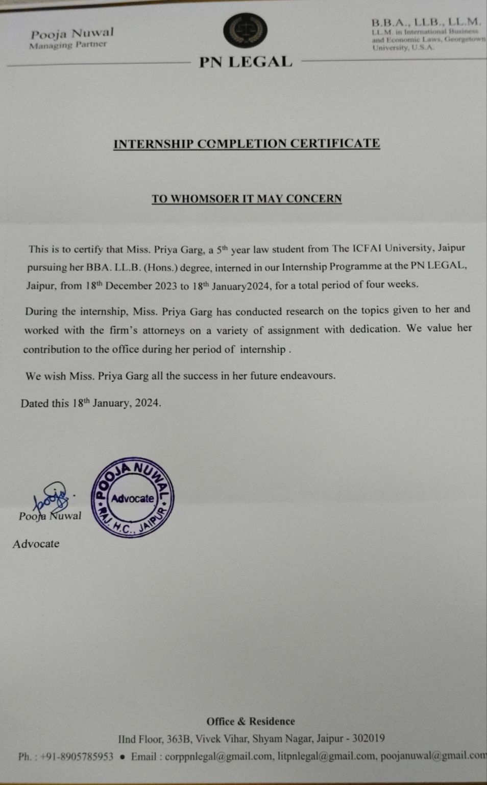 PRIYA GARG on LinkedIn: Greetings I am delighted to share that I have ... PRIYA GARG on LinkedIn: Greetings I am delighted to share that I have ...
