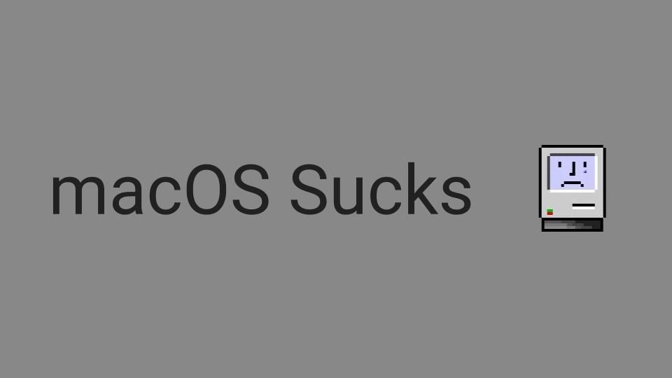 Bryan Lunduke on LinkedIn: macOS Sucks. The guy that told you Bryan Lunduke on LinkedIn: macOS Sucks. The guy that told you