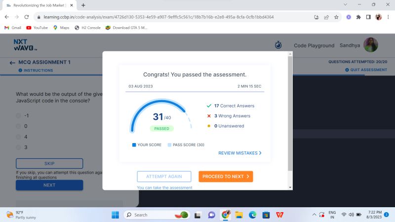 Sandhya Bukkapatnam on LinkedIn: #javascript #nxtwave #javascriptessentials Sandhya Bukkapatnam on LinkedIn: #javascript #nxtwave #javascriptessentials
