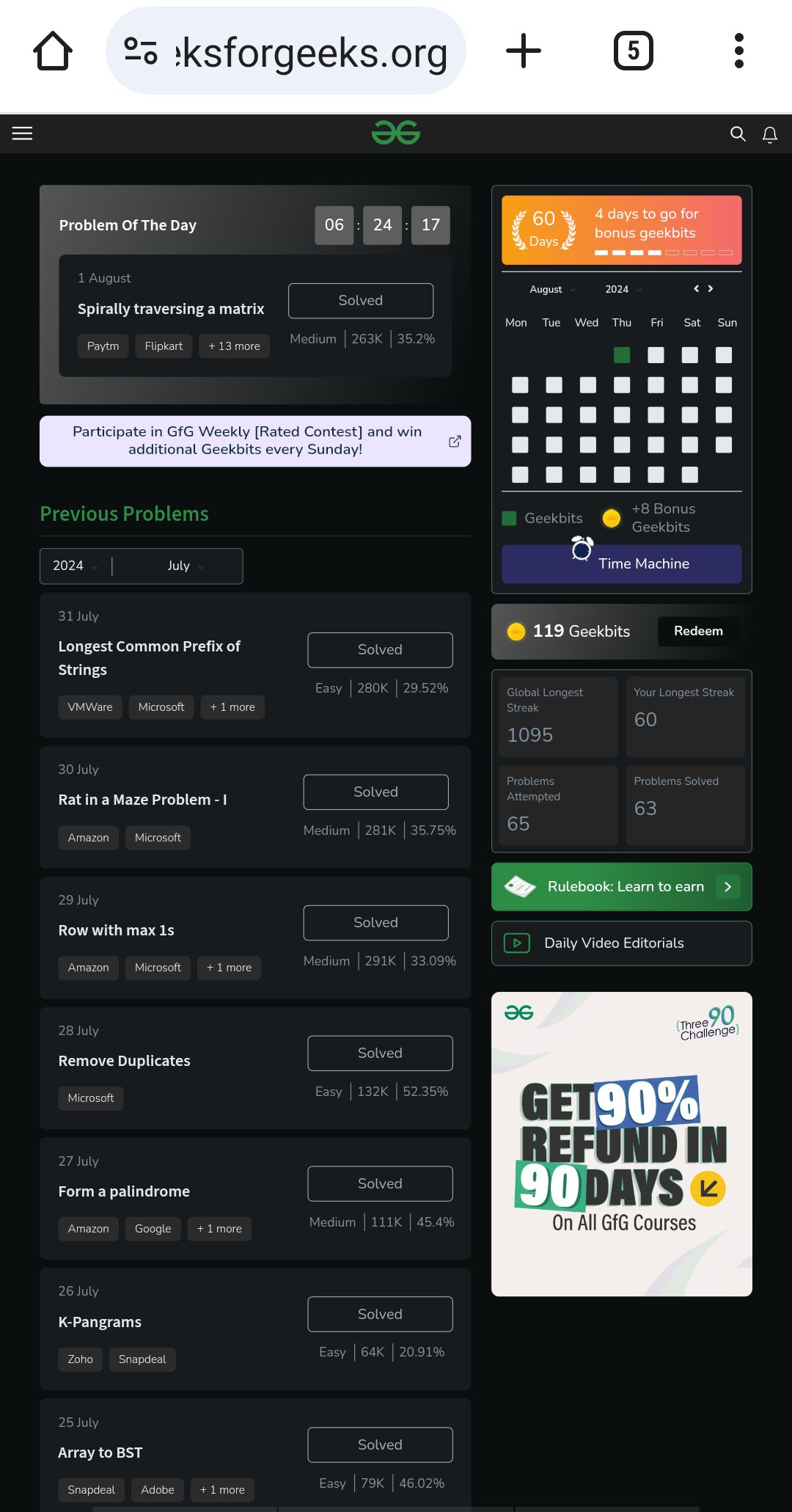 Amarjeet Kumar on LinkedIn: #geekstreak2024 #codingchallenge # ... Amarjeet Kumar on LinkedIn: #geekstreak2024 #codingchallenge # ...