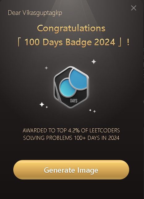 Vikas Gupta on LinkedIn: #leetcode #100daysofcode #codingjourney # ... Vikas Gupta on LinkedIn: #leetcode #100daysofcode #codingjourney # ...