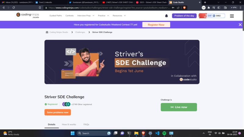 Sundaram Saroj on LinkedIn: #striverssheetchallenge #coding Sundaram Saroj on LinkedIn: #striverssheetchallenge #coding