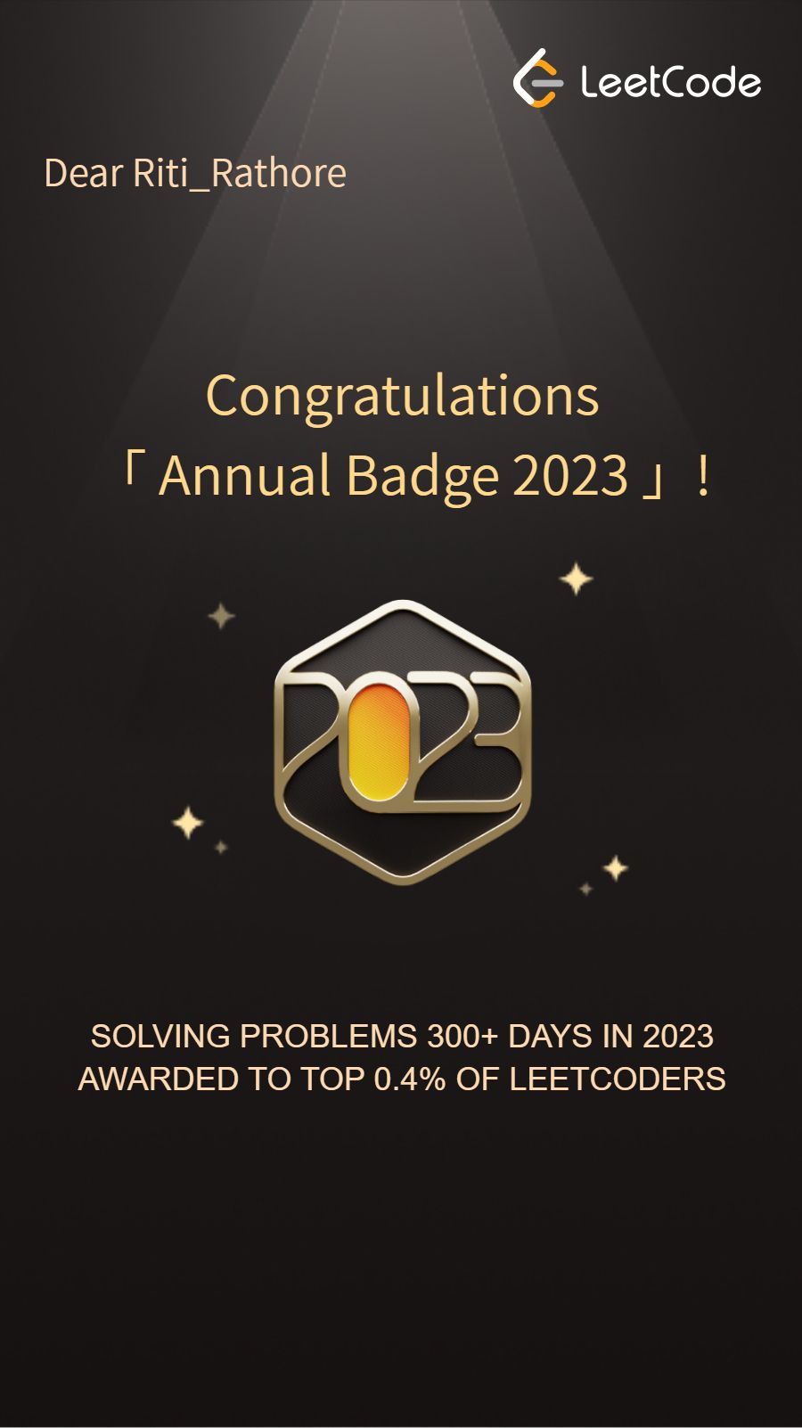 Riti Rathore on LinkedIn: #leetcode #leetcode2023 #problemsolving #dsa Riti Rathore on LinkedIn: #leetcode #leetcode2023 #problemsolving #dsa