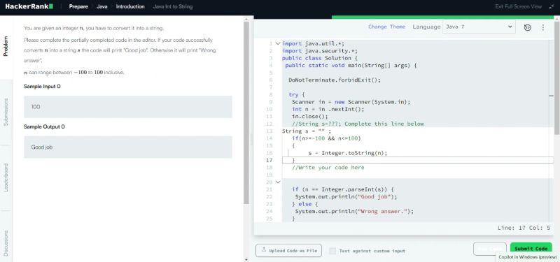 SreeJothi Mohan on LinkedIn: #hackerrank #codingchallange SreeJothi Mohan on LinkedIn: #hackerrank #codingchallange