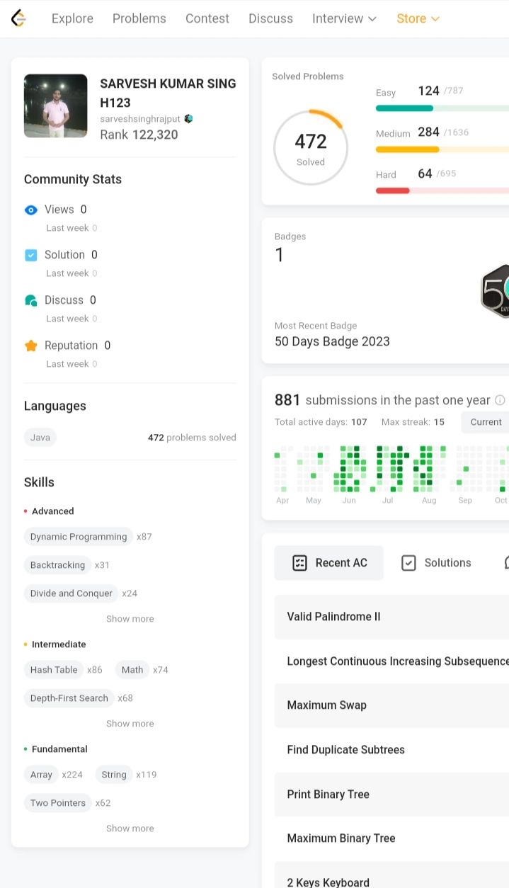 Sarvesh Thakur on LinkedIn: #leetcode #code #java #dsa Sarvesh Thakur on LinkedIn: #leetcode #code #java #dsa