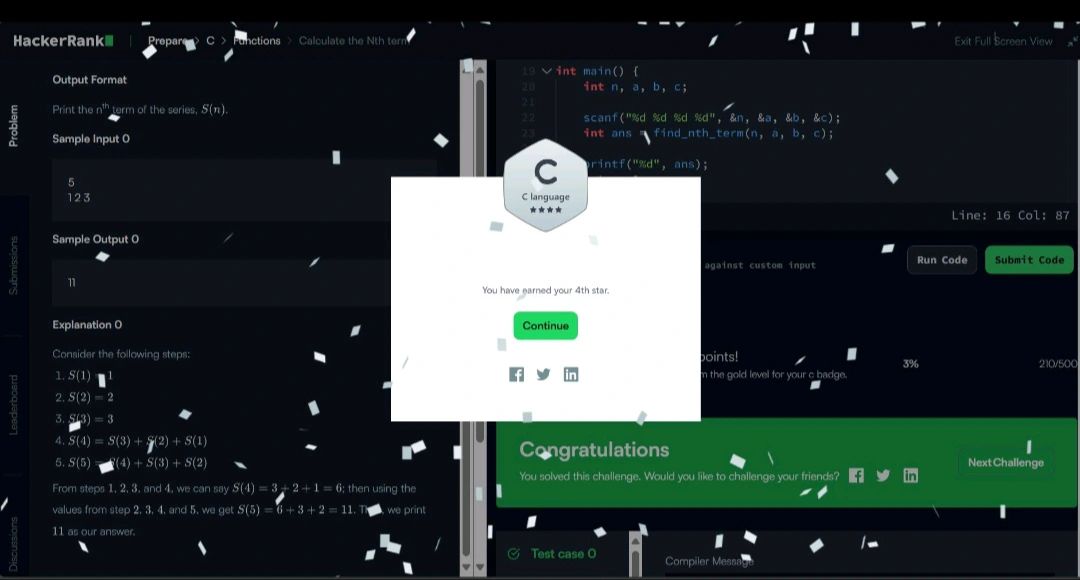 Anisha Kumari on LinkedIn: #hackerrank #cprogramming #coding # ... Anisha Kumari on LinkedIn: #hackerrank #cprogramming #coding # ...
