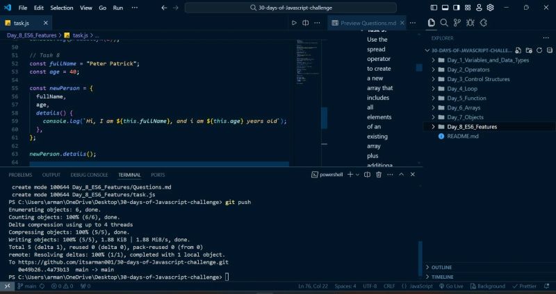 Md Arman on LinkedIn: #javascript #30daysjavascriptcahalenge # ... Md Arman on LinkedIn: #javascript #30daysjavascriptcahalenge # ...