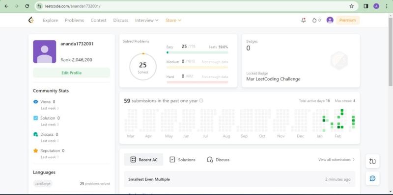 Completing 25 LeetCode questions! | Anandakrishnan P. M posted on the ... Completing 25 LeetCode questions! | Anandakrishnan P. M posted on the ...