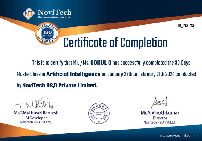 Gokul G on LinkedIn: basics in Artificial intelligence.... Gokul G on LinkedIn: basics in Artificial intelligence....