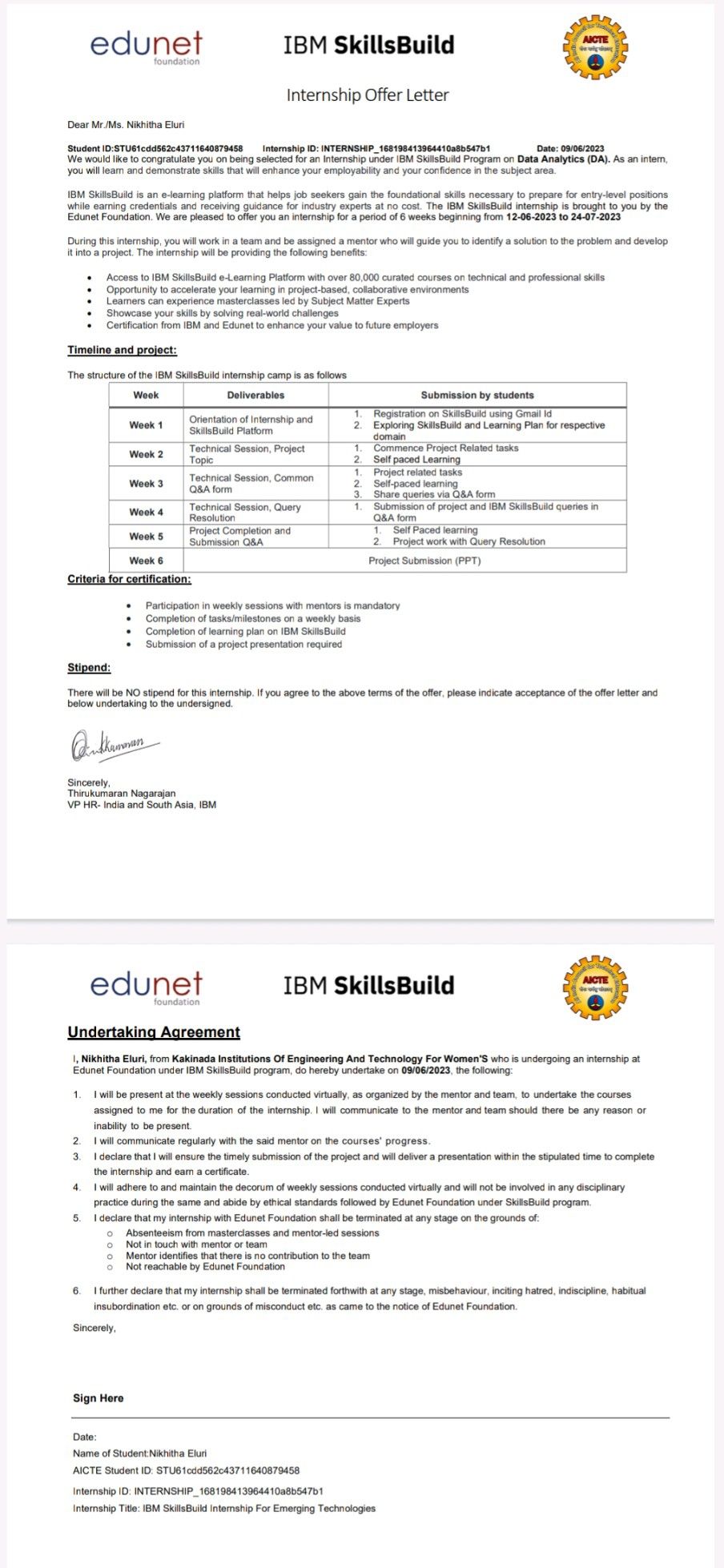 Nikhitha Eluri on LinkedIn: #dataanalyst #internship #ibm #skillbuild # ... Nikhitha Eluri on LinkedIn: #dataanalyst #internship #ibm #skillbuild # ...