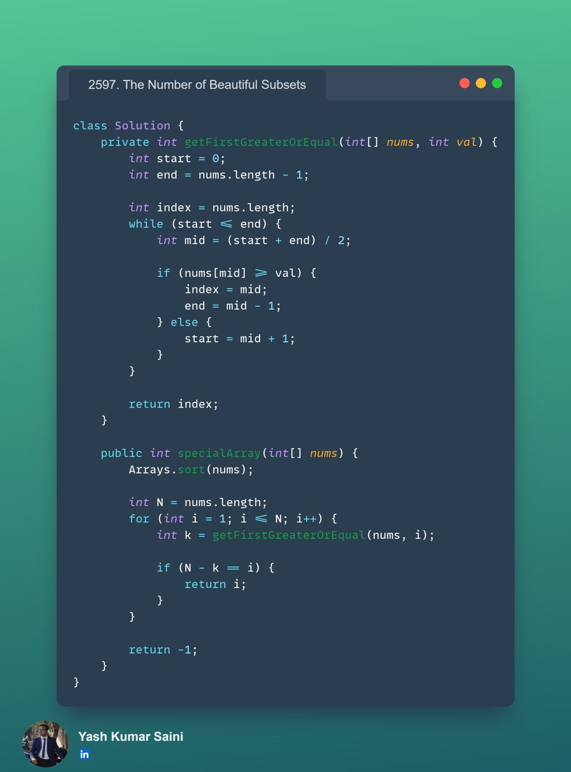 Yash Kumar Saini on LinkedIn: #potd #100daysofcode #dsa #java #python # ... Yash Kumar Saini on LinkedIn: #potd #100daysofcode #dsa #java #python # ...