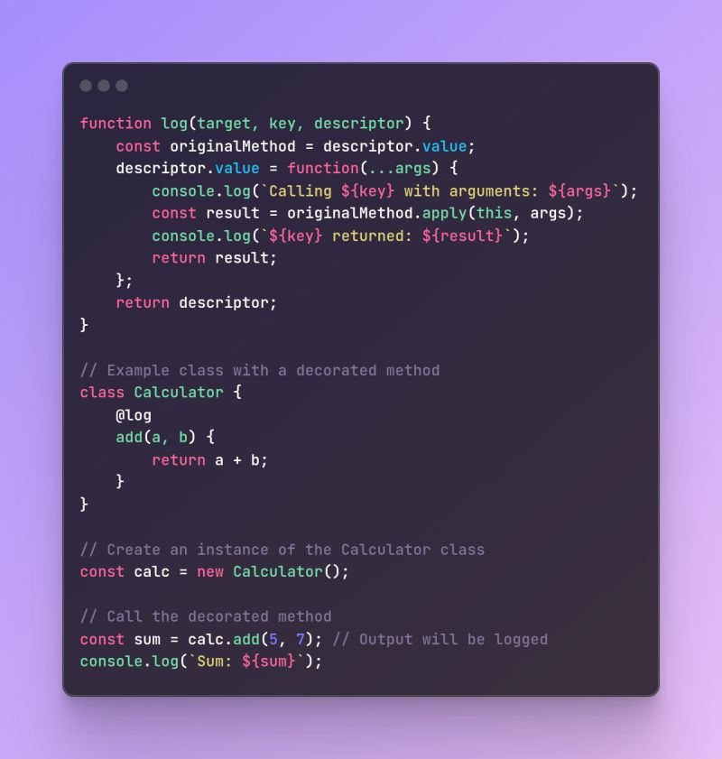 Saurabh Ghosh on LinkedIn: Exploring the Power of JavaScript Decorators ... Saurabh Ghosh on LinkedIn: Exploring the Power of JavaScript Decorators ...