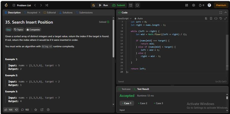 Resolved binary search problem with JavaScript | Govind Ghosh posted on ... Resolved binary search problem with JavaScript | Govind Ghosh posted on ...