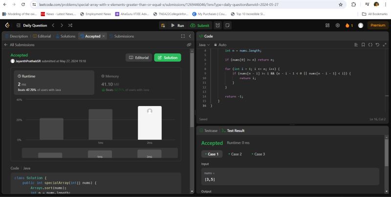 Jayanth Prathab Rajavelu on LinkedIn: #hope #leetcode #coding Jayanth Prathab Rajavelu on LinkedIn: #hope #leetcode #coding