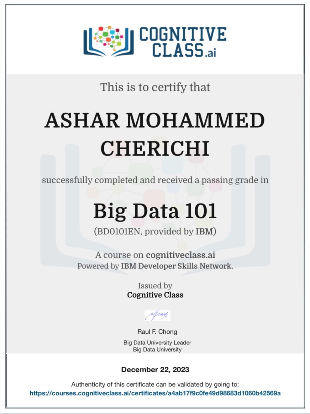 Ashar Mohammed on LinkedIn: Completed Big Data 101! Ready to transform ... Ashar Mohammed on LinkedIn: Completed Big Data 101! Ready to transform ...