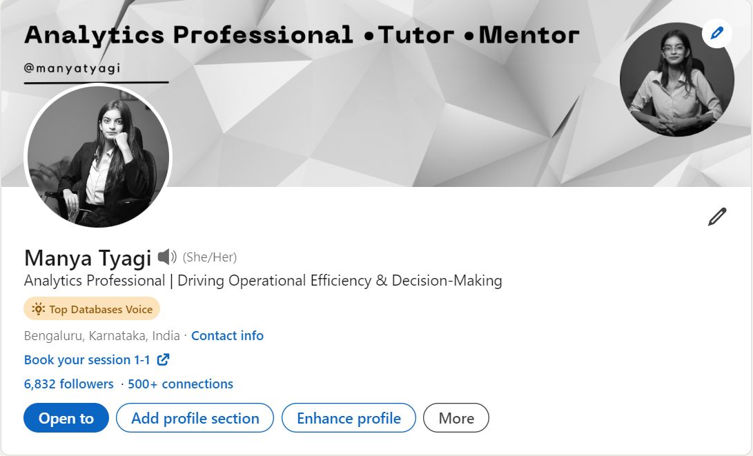 Manya Tyagi on LinkedIn: #databasevoice #linkedintopvoice # ... Manya Tyagi on LinkedIn: #databasevoice #linkedintopvoice # ...