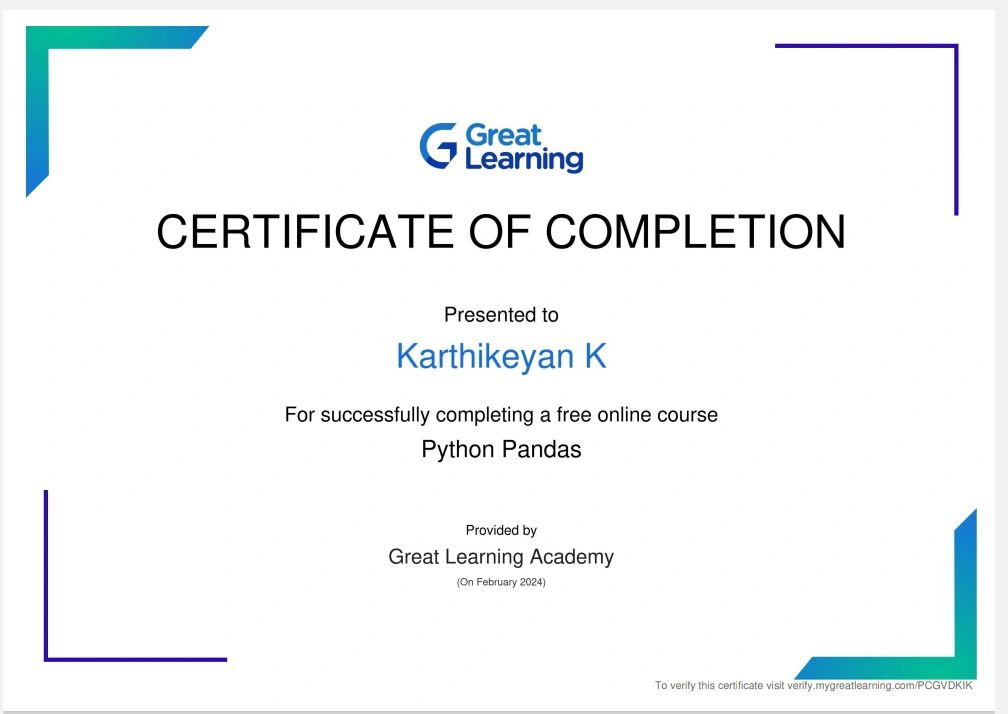 Karthikeyan K on LinkedIn: #python #pandas #pythonlibraries Karthikeyan K on LinkedIn: #python #pandas #pythonlibraries