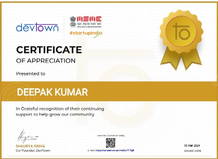 Deepak Kumar on LinkedIn: DevTown web Developer JavaScript Developer ... Deepak Kumar on LinkedIn: DevTown web Developer JavaScript Developer ...