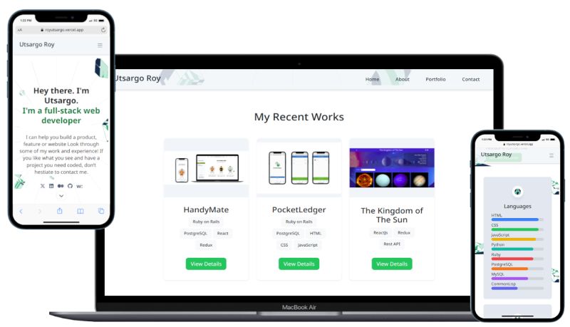 Utsargo Roy on LinkedIn: Introducing my new portfolio website. It's an ... Utsargo Roy on LinkedIn: Introducing my new portfolio website. It's an ...